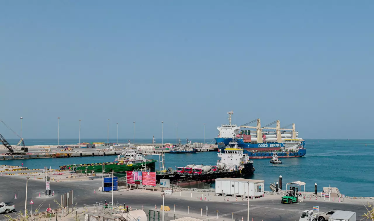 Mugharraq Port welcomes 1st international shipment