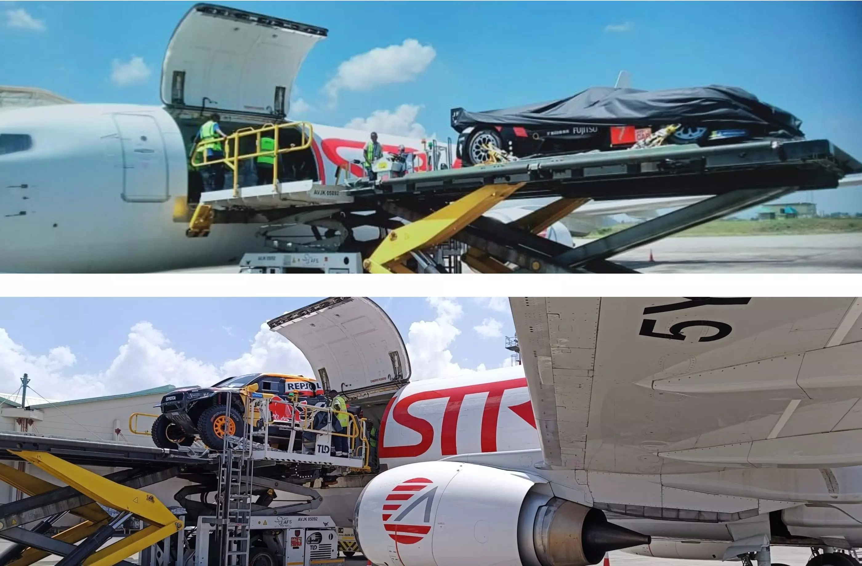 Astral Aviation’s new B737F delivers FIA rally cars to Kigali