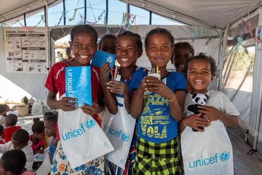 How does UNICEF’s supply chain ensure aid reaches children on time?